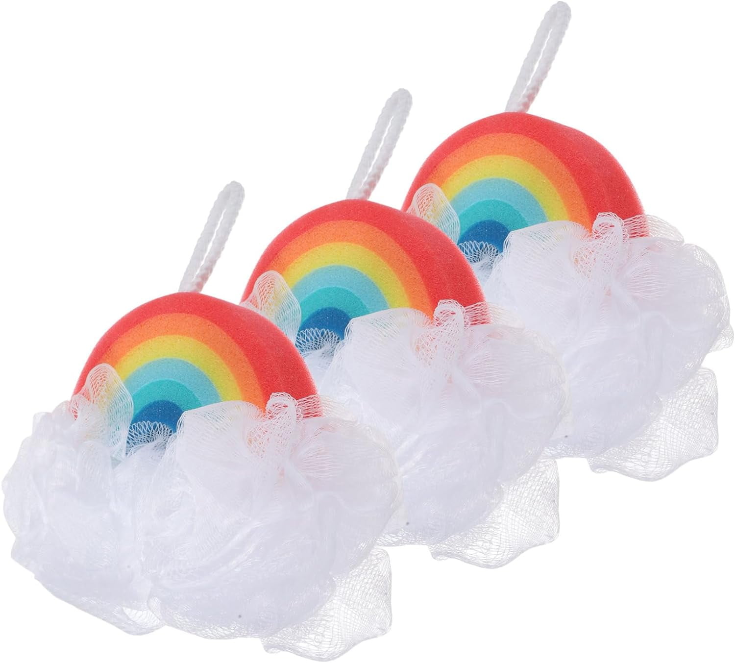 3pcs Rainbow Bath Sponge Natural Sponges Sponge for Bathing Natural ...