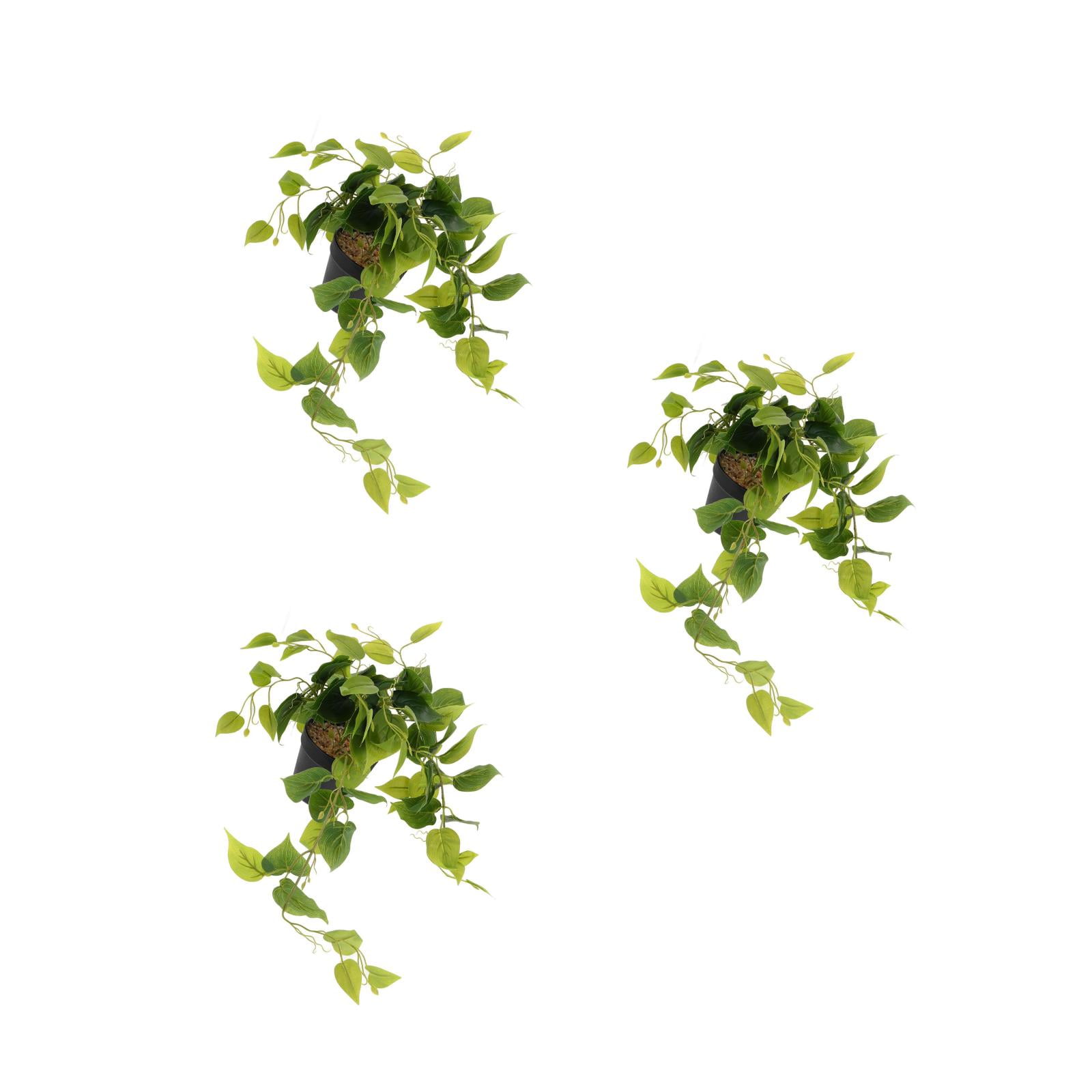3pcs Realistic Artificial Pothos Plants Small Fake Plants Faux Pothos ...
