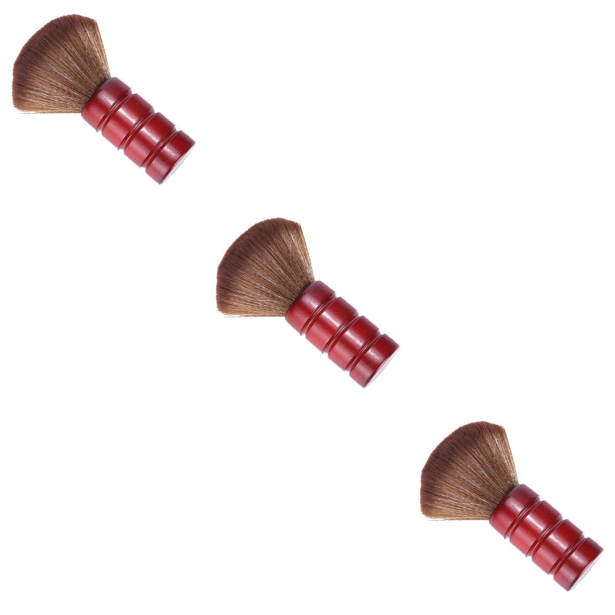 3pcs Red Fashion Solid Wood Handle Hair Cleaning Brush Professional ...