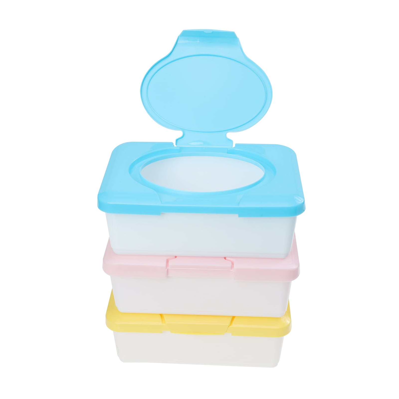 Eease Refillable Baby Wipes Cases 3pcs Portable Container with Cover ...