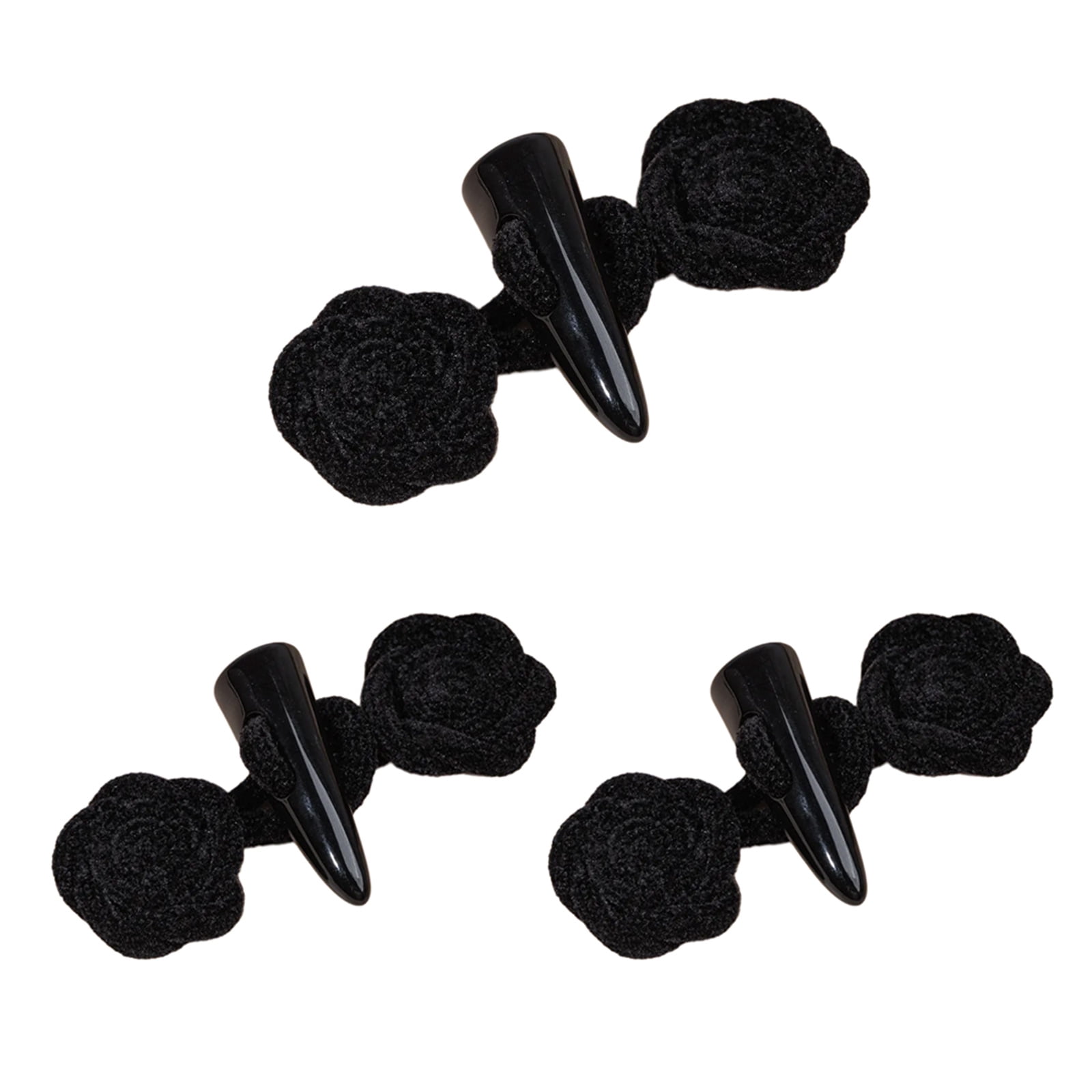3pcs Resins Horn Toggle Buttons Coats Sweaters Buttons Handmade Sewing ...