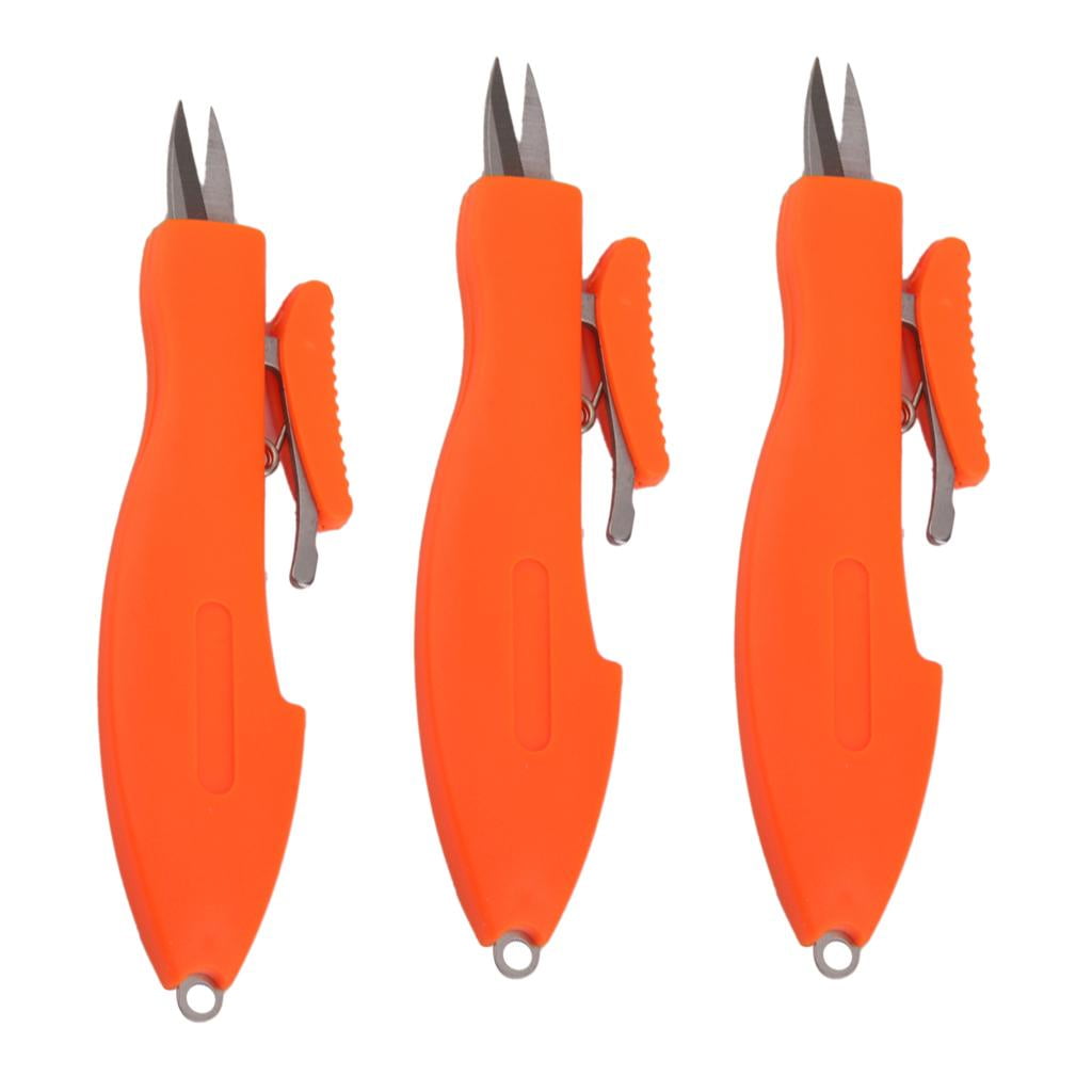 3pcs Retractable Scissors Snips Cutter for Fishing Hiking Camping ...