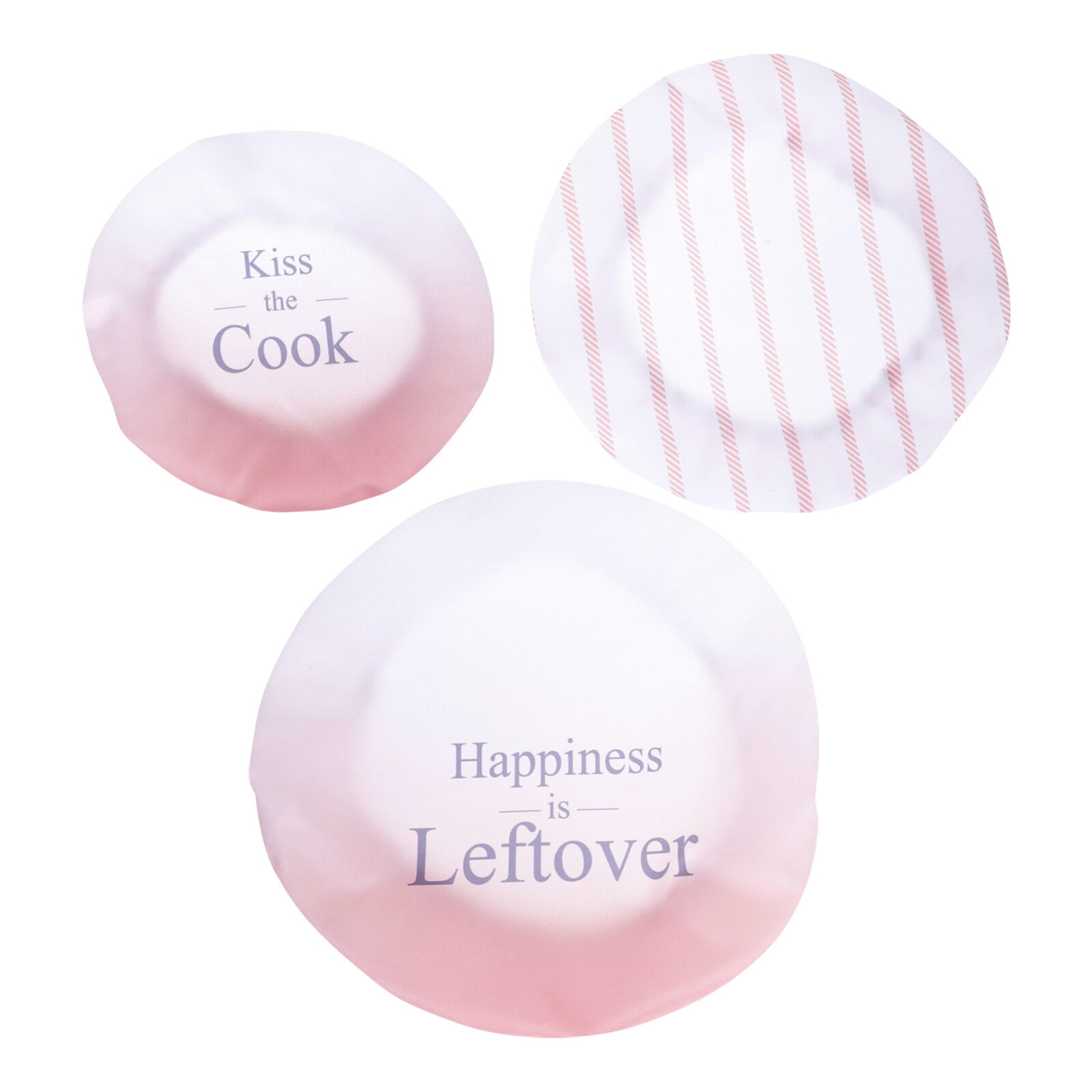 3-Pack Reusable Stretchable Bowl Covers Elastic Fabric Lids Food ...