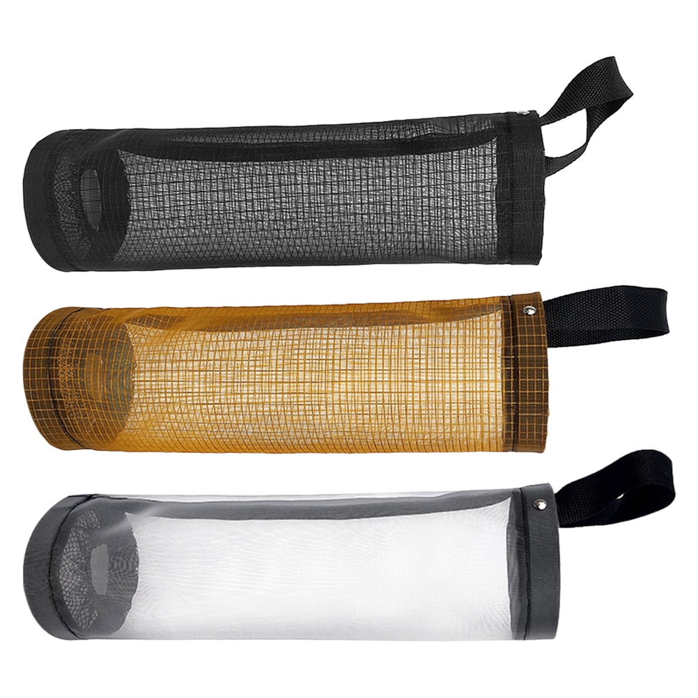 3pcs Reusable Mesh Storage Bags Kitchen Plastic Bag Storage Bag Home ...