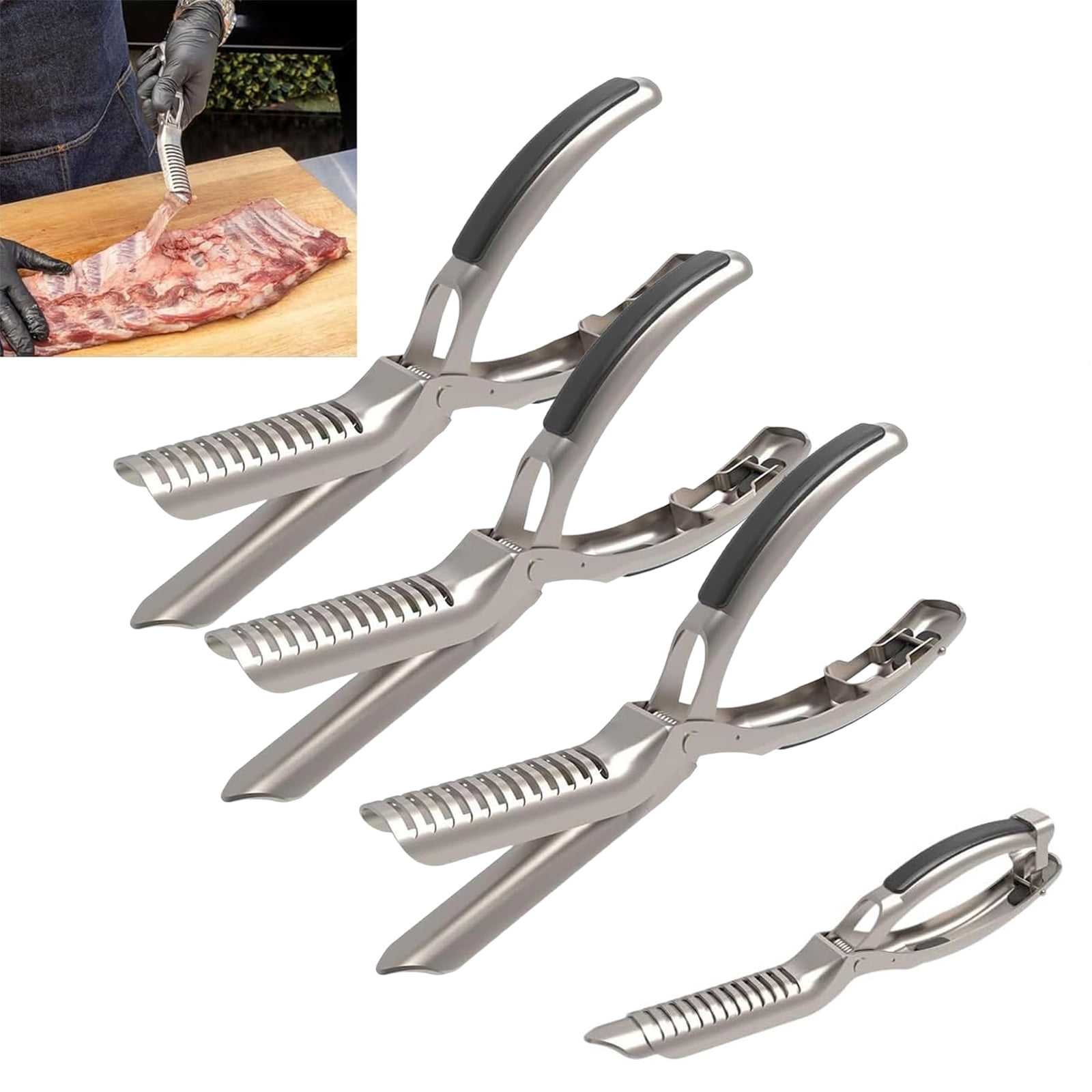 3pcs Rib Membrane Remover Stainless Steel Tool Kit The Ultimate Rib ...