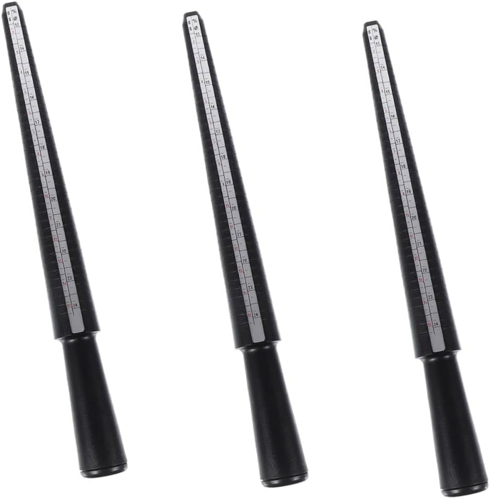 3pcs Ring Measuring Stick Mens Jewelry Gauge Sizer Tool Ring Mandrel ...