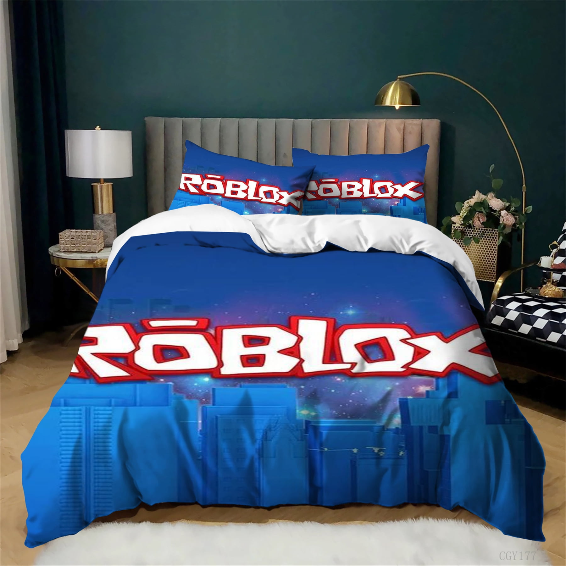 3pcs Roblox Duvet Cover Sets Soft and Breathable Bedding Set for Kids ...