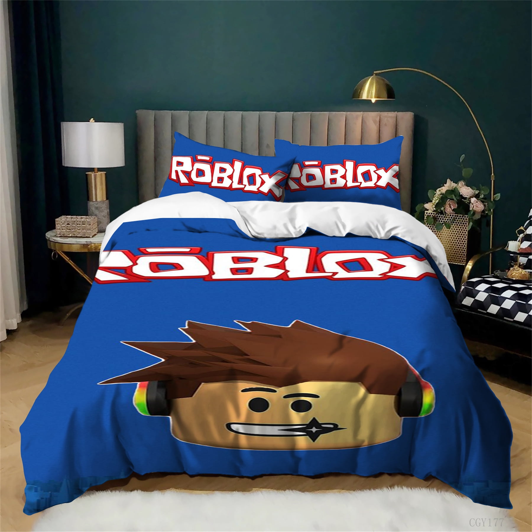 3pcs Roblox Duvet Cover Sets Soft and Breathable Bedding Set for Kids ...