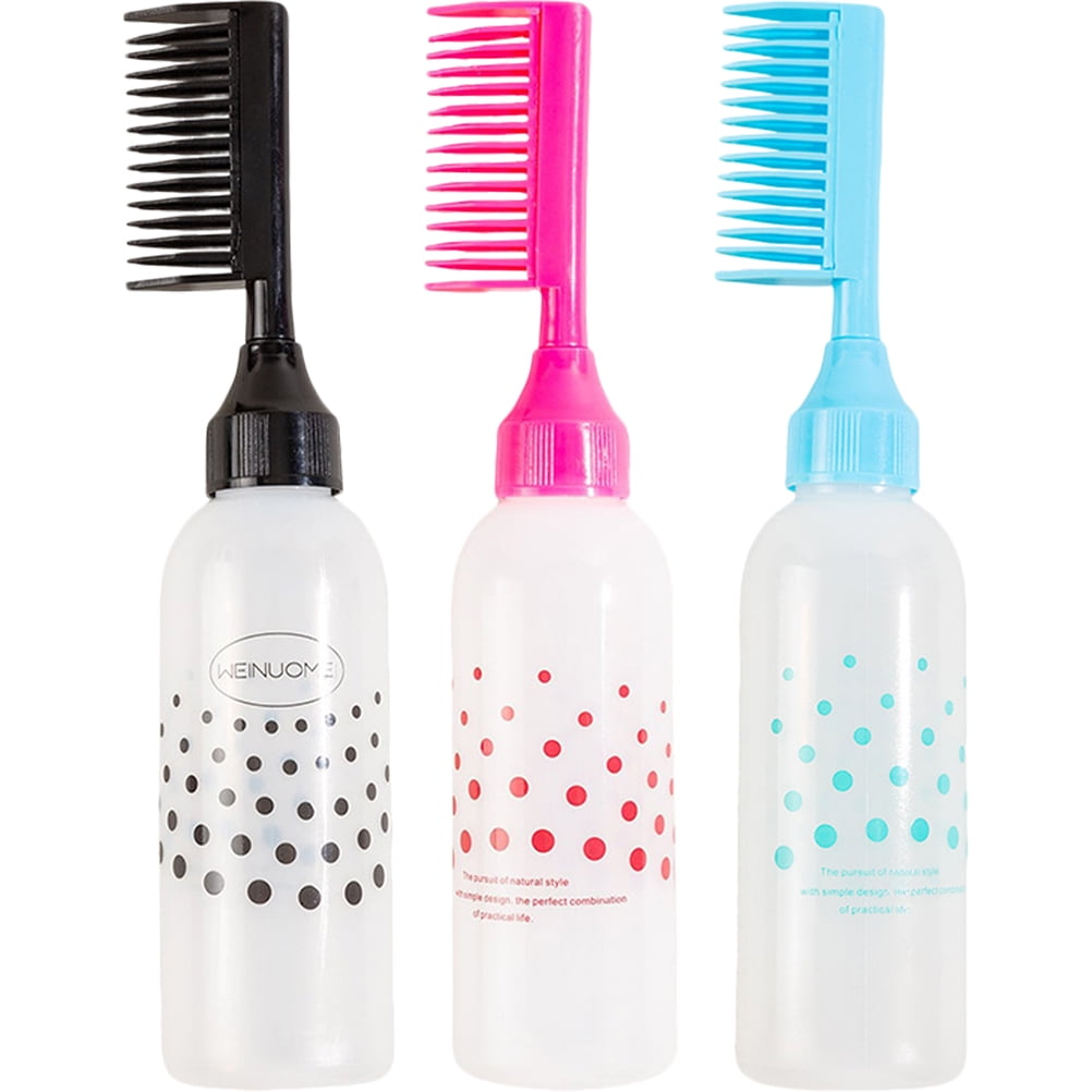 3pcs Root Comb Applicator Bottle Hair Color Dye Tools - Walmart.com