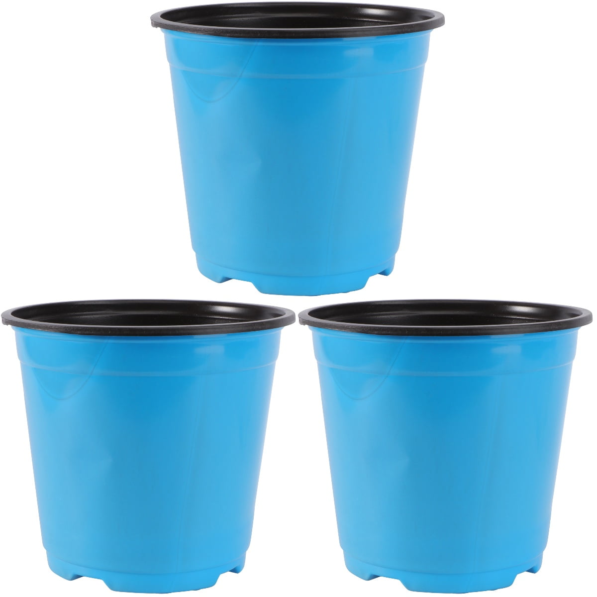 3pcs Round Bucket Thicken Plastic Flower Pots Tree Growing Bucket ...