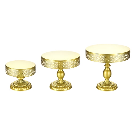 3pcs Round Cake Stand Set, 8/10/12 Inch Metal Cake Display Stand ...