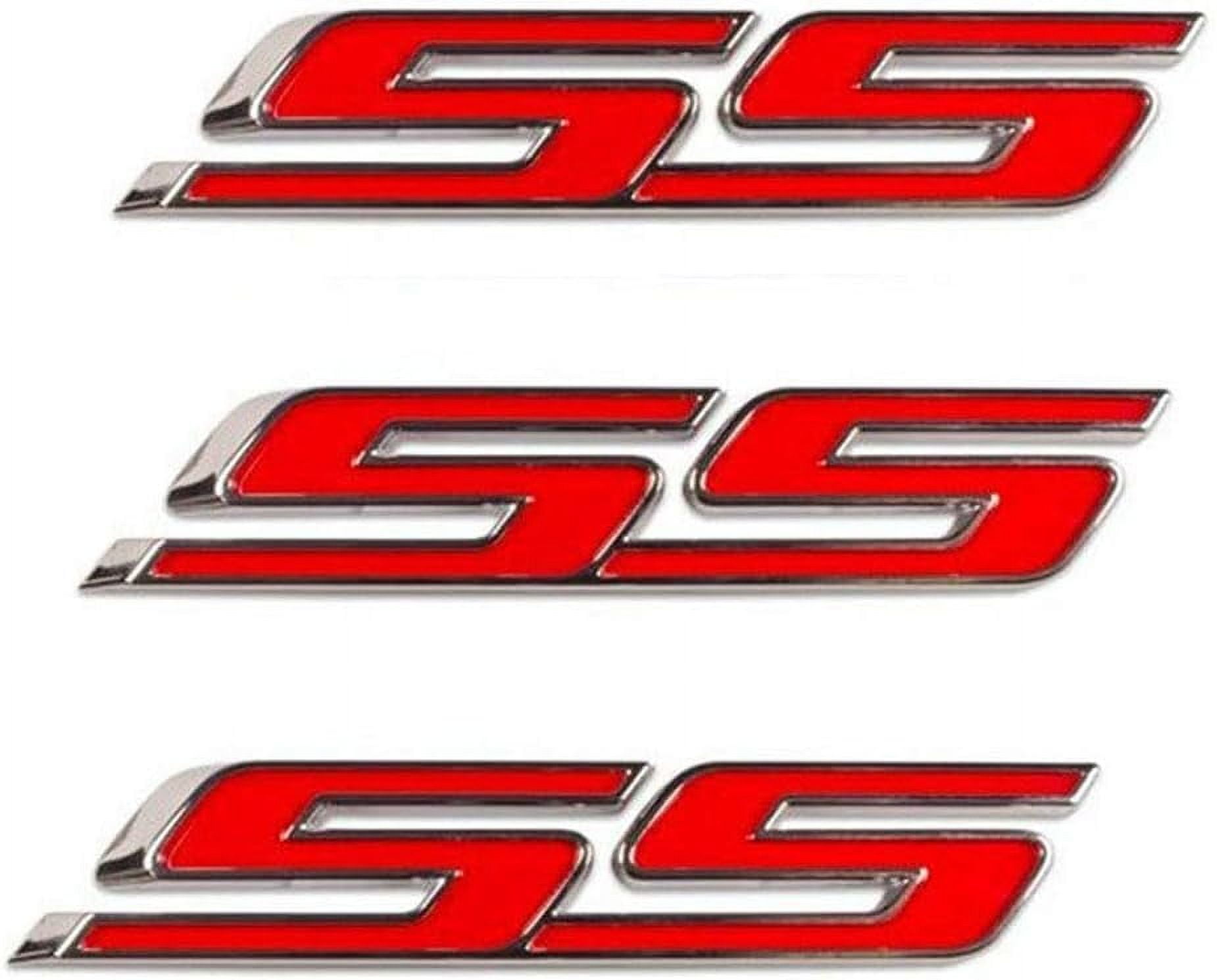 3pcs SS Emblems ABS Sticker 3D Logo Replacement for Impala Cobalt ...