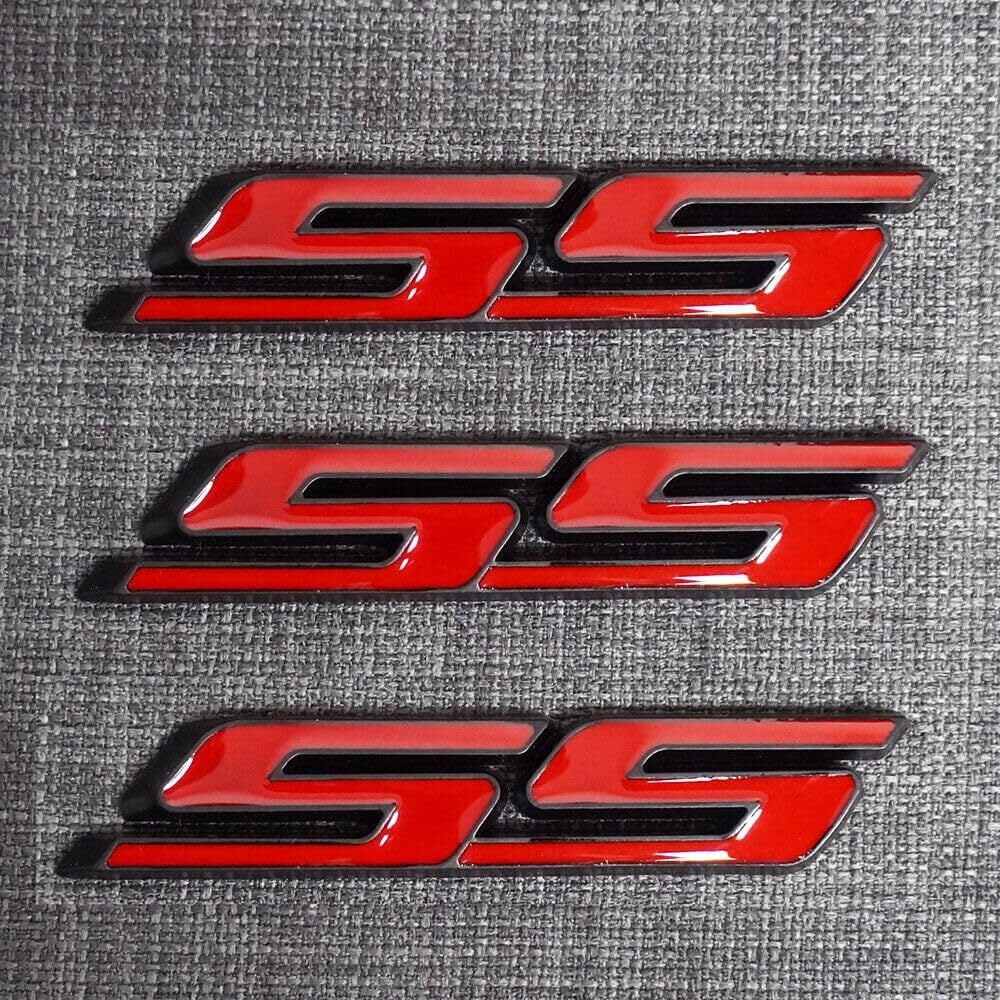 3pcs SS Side Emblem Badge Nameplates 3D Raised Strong Adhesive ...