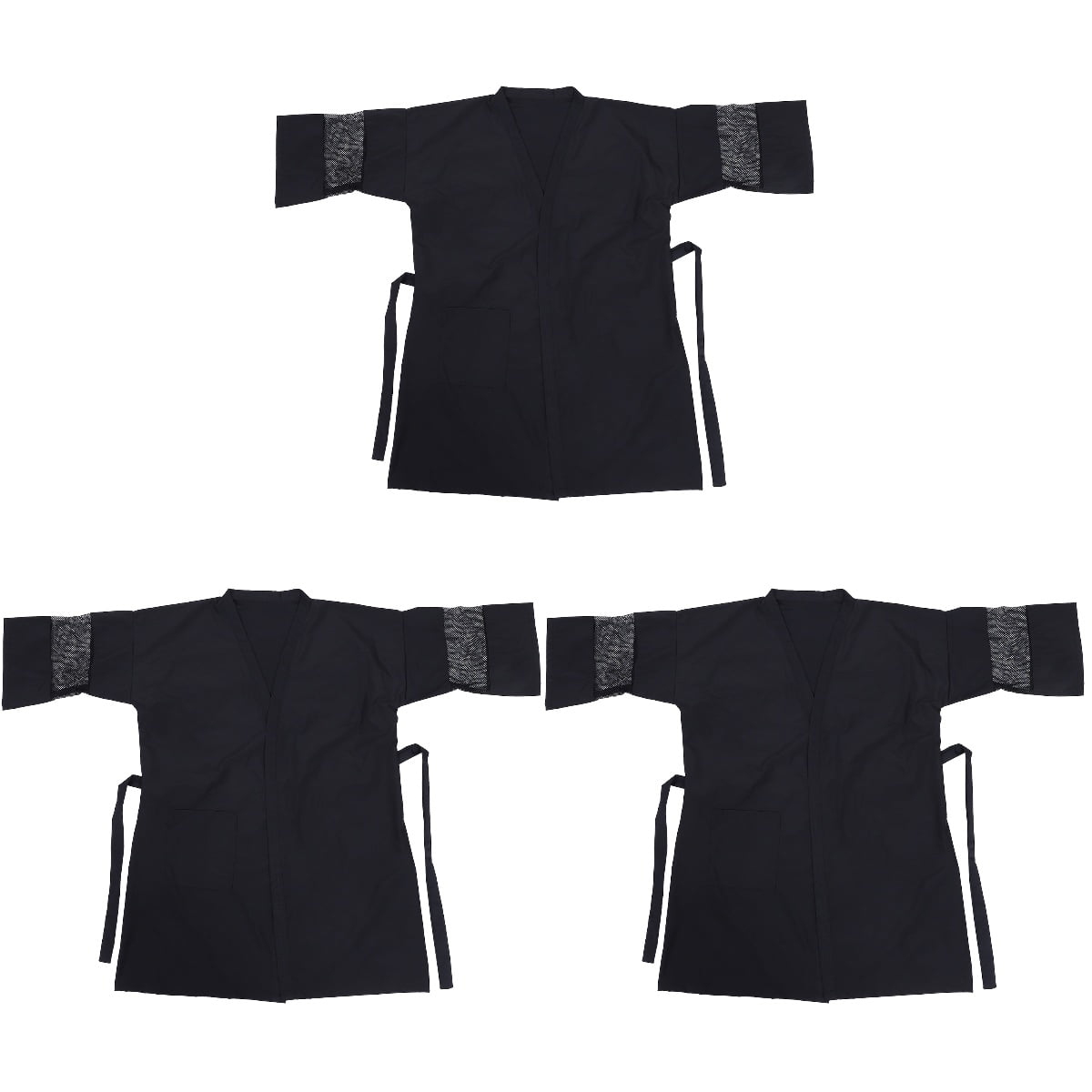 3pcs Salon Client Gowns Kimono Style Robes Cape Hair Salon Gown Spa ...