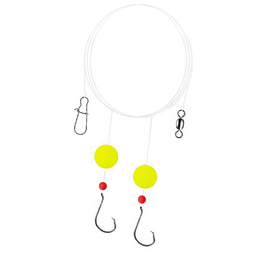 3pcs Sand and Swamp Perch Rig with 6 fishing hooks 35LB - Walmart.com