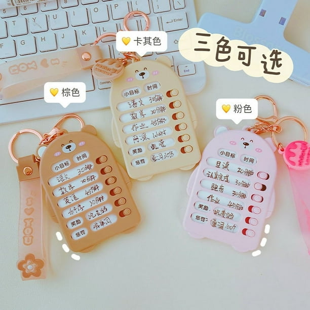 3pcs Schedule Chart Keychain To Do List Schedule Pendant Chore Chart ...