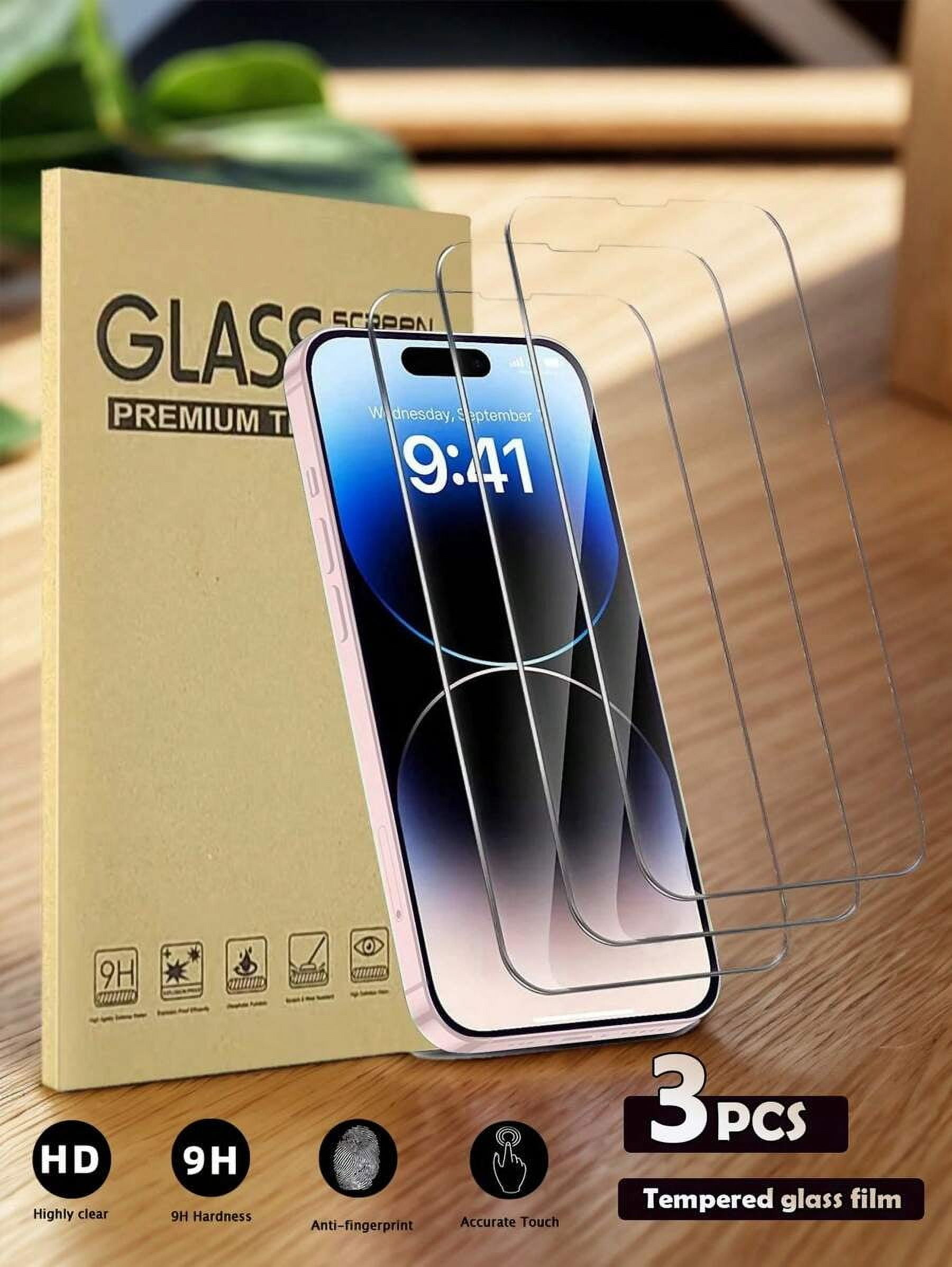 3pcs Screen Protection Tempered Glass Film Compatible With Apple Phone ...