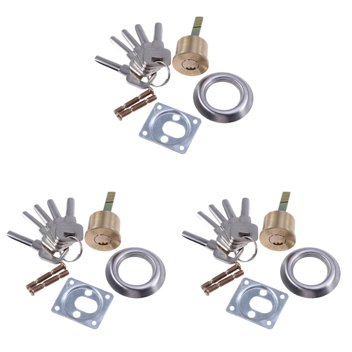 CIMAXIC Garage Door Lock Cylinder Solid Brass Fits Nightlatch Style ...