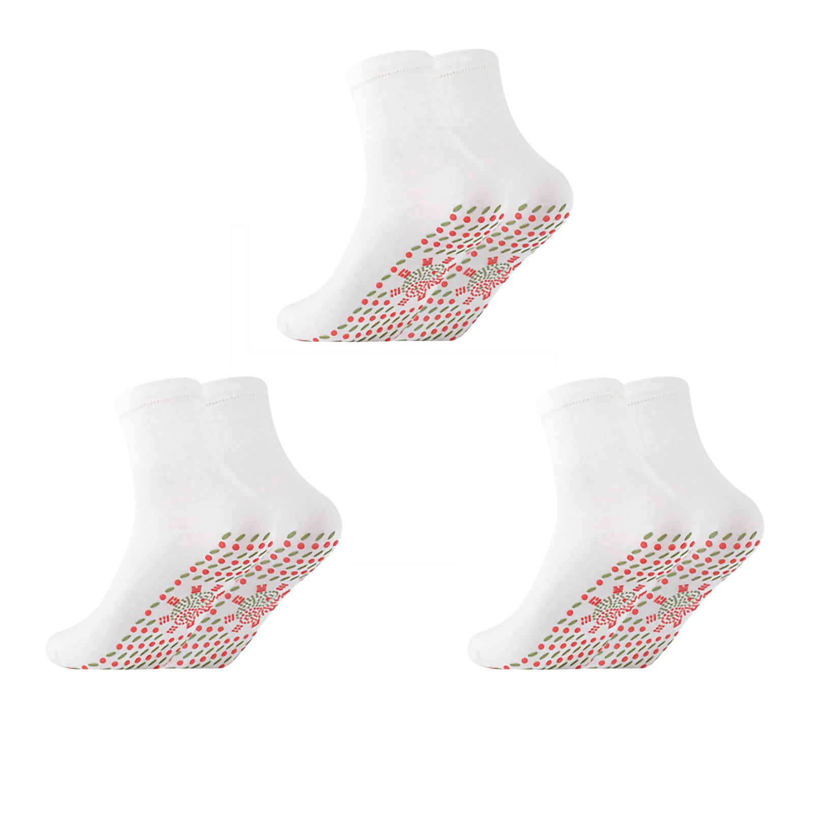 3pcs Self-Heating Socks Comfortable Stretch Durable Massage Warm and ...