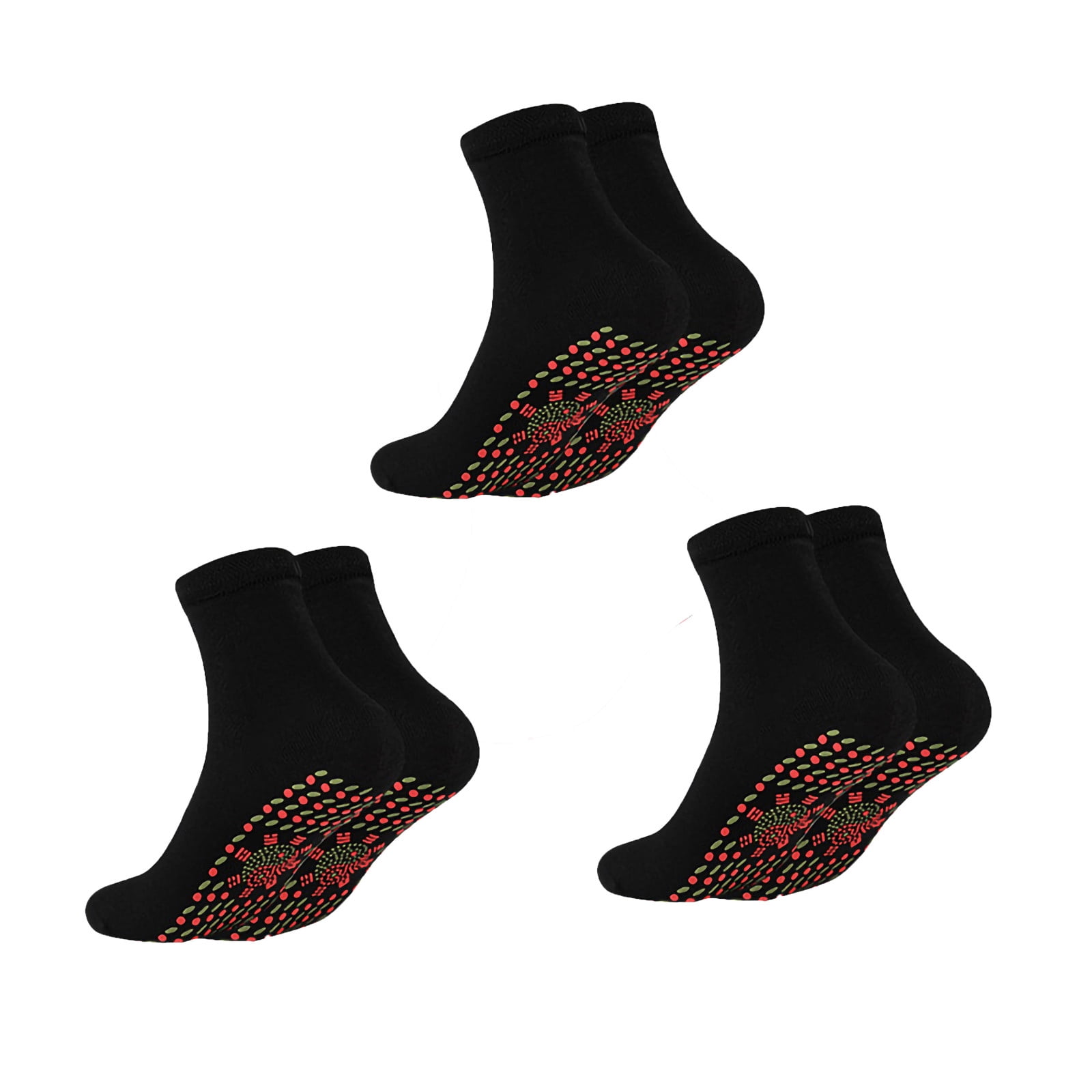 3pcs Self-Heating Socks Comfortable Stretch Durable Massage Warm and ...