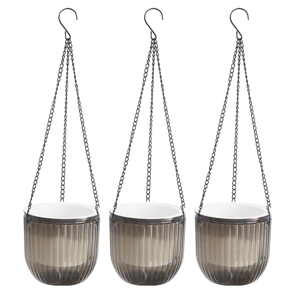 3pcs Self Watering Hanging Planter Hanging Flower Containers for ...