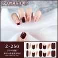 3pcs Semi-cured UV Gel Nail Stickers, Gradient Nail Stickers, Full ...