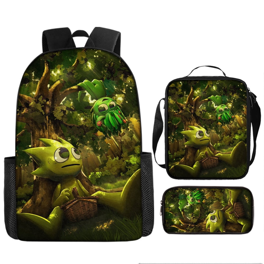 3pcs Set Backpack Cartoon Sprunki School Bag Cartoon School Backpack ...