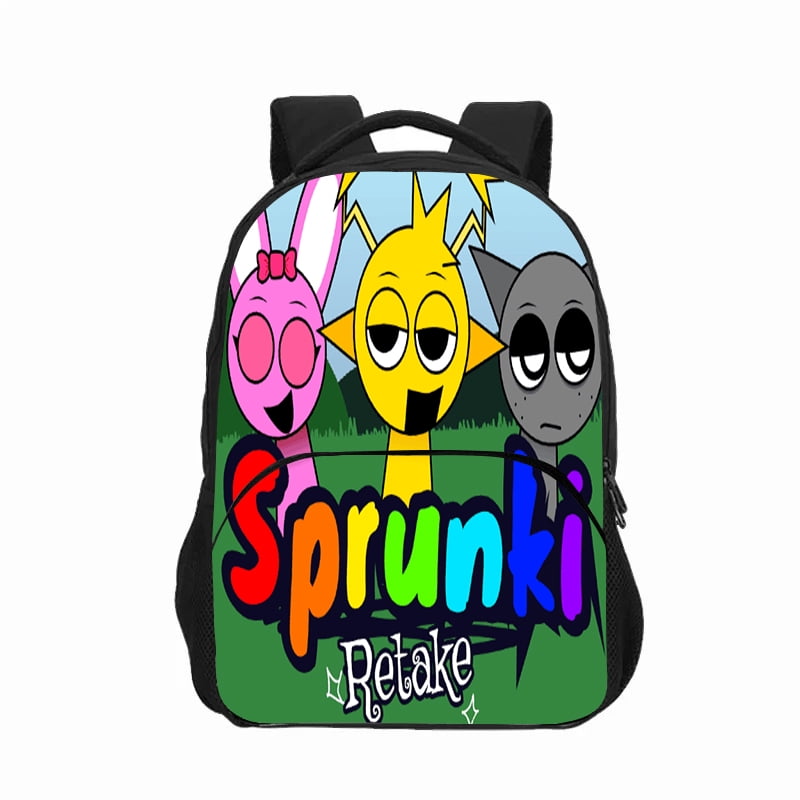3pcs Set Backpack Cartoon Sprunki School Bag with Bags Backpack 1-3pcs ...