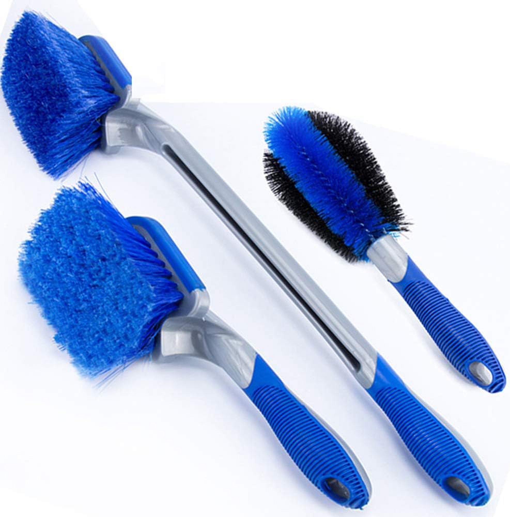3pcs/Set Blue Long Brush for Rims and Tires Brush for Car Tire Brushes ...