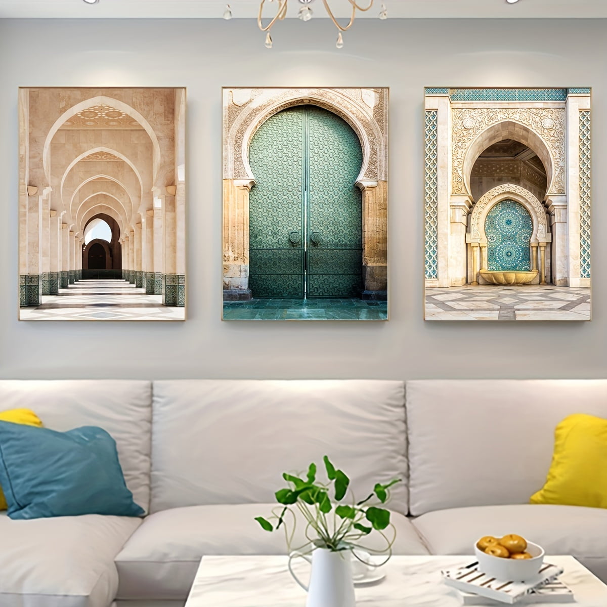3pcs/Set Canvas Posters, Retro Arch Architecture, Fashion Abstract Art ...