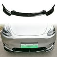3pcs Set Front Bumper Lip for Tesla Model Y 2020-2023, Front Spoiler ...
