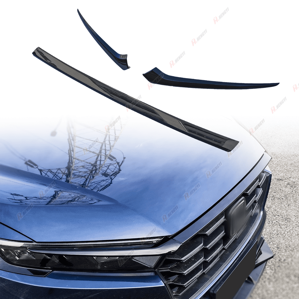 3pcs Set Front Bumper Upper Grill Hood Trim Covers for Honda CR-V 6th ...