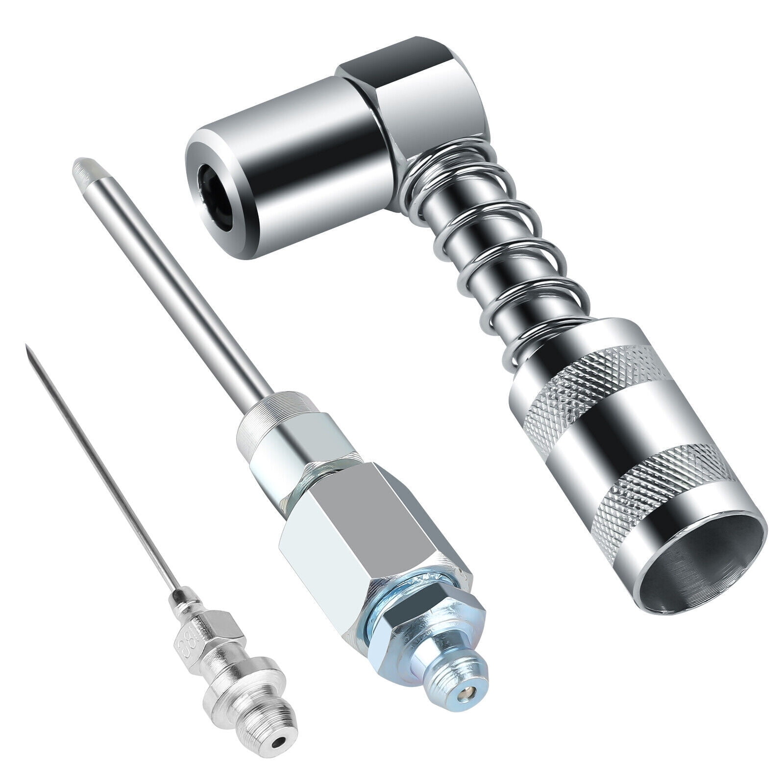 3pcs/Set Grease Gun Injector Needle Dispenser Nozzle 90 Degree Coupler ...