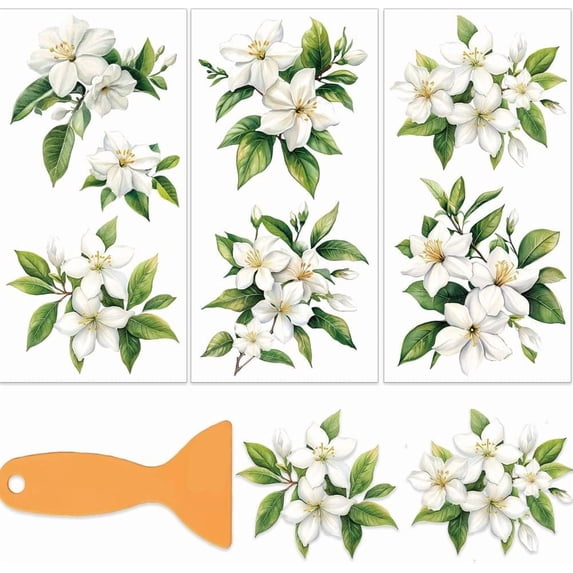 3pcs/Set Jasmine Rub on Transfers for Furniture and Crafts 6x12 Inch ...