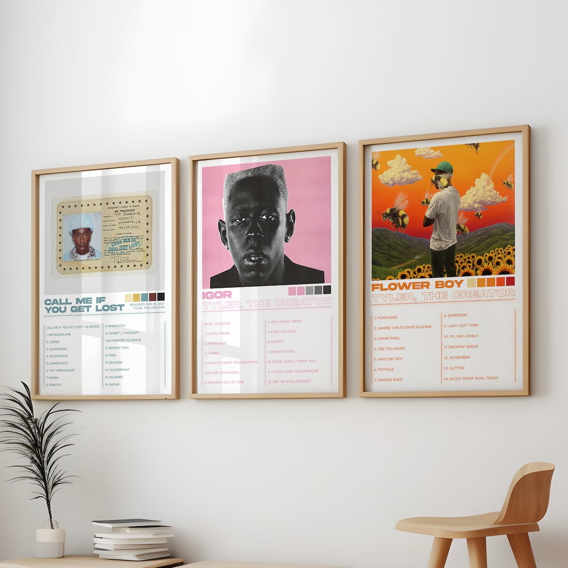 3pcs/Set Modern Tyler The Creator Album Music Singer Art Cover Music ...