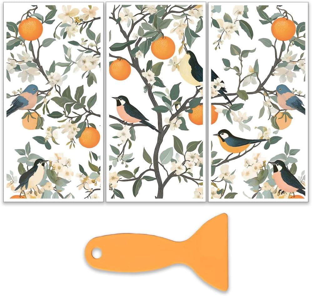 3pcs/Set Orange Rub on Transfers for Furniture and Crafts 6x12 Inch ...