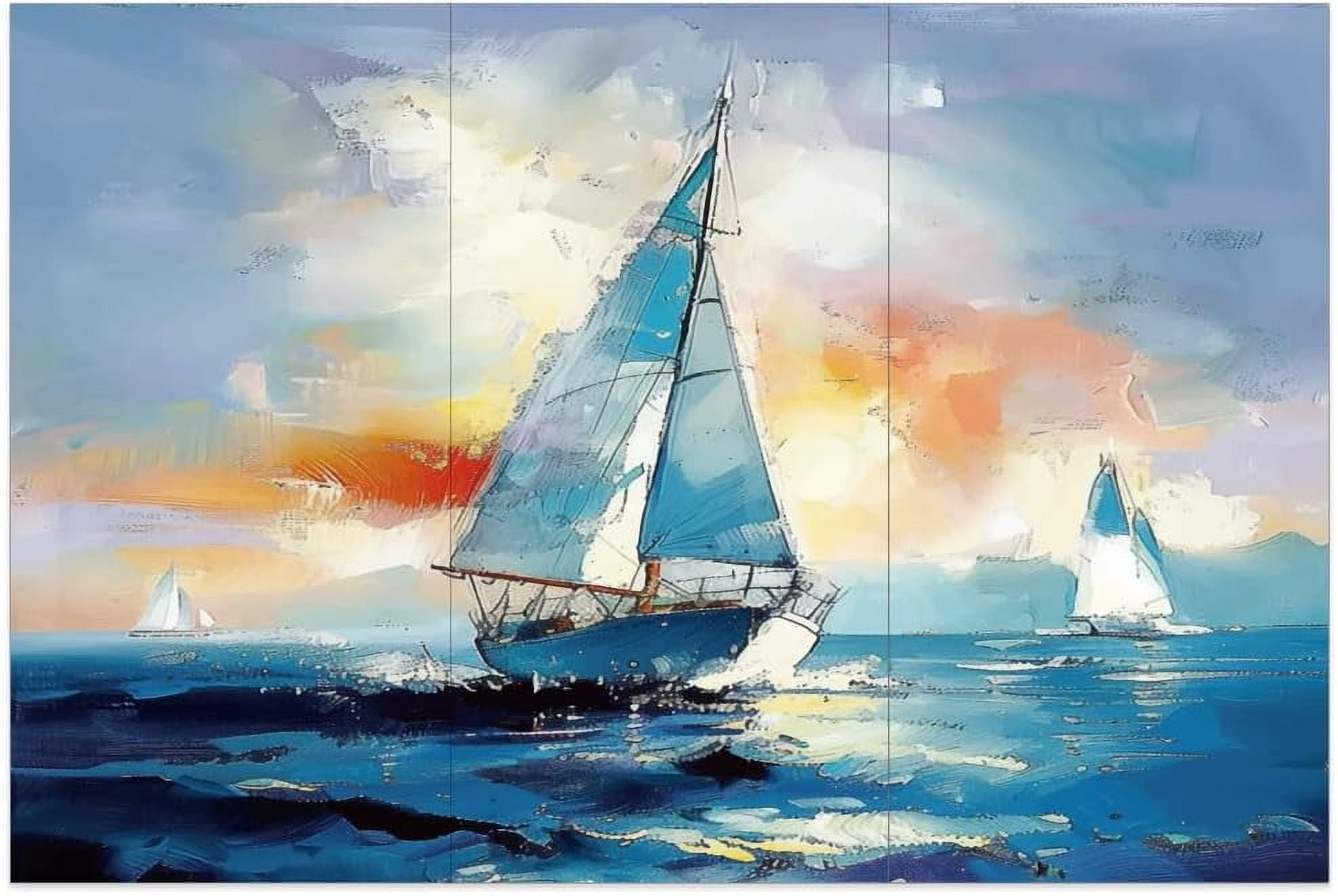 3pcs/Set Sailing Boat Rub on Transfers for Crafts and Furniture 6x12 ...