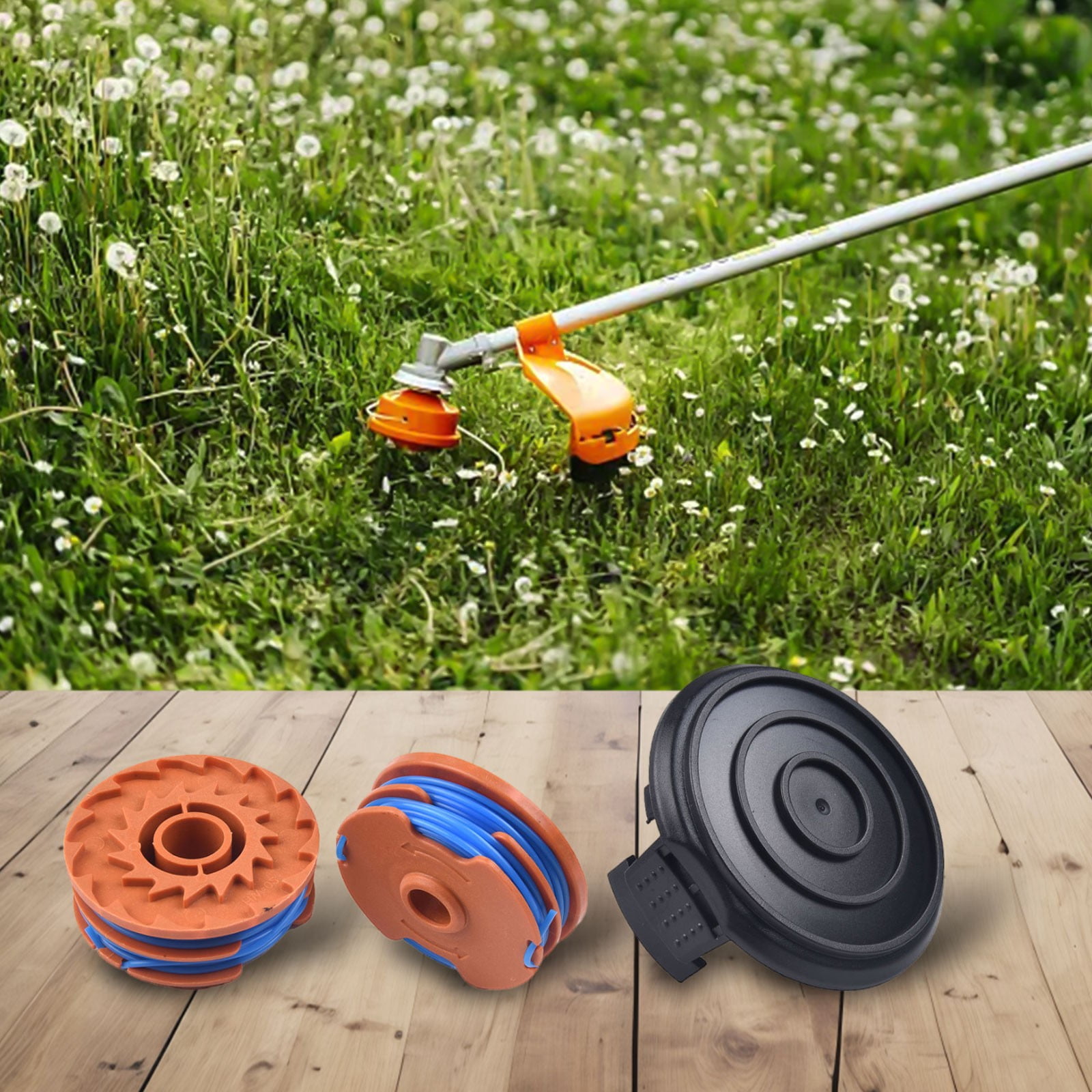 3pcs/Set Trimmer Spool Cap Cover Spool Line For QUALCAST GGT600A1 ...