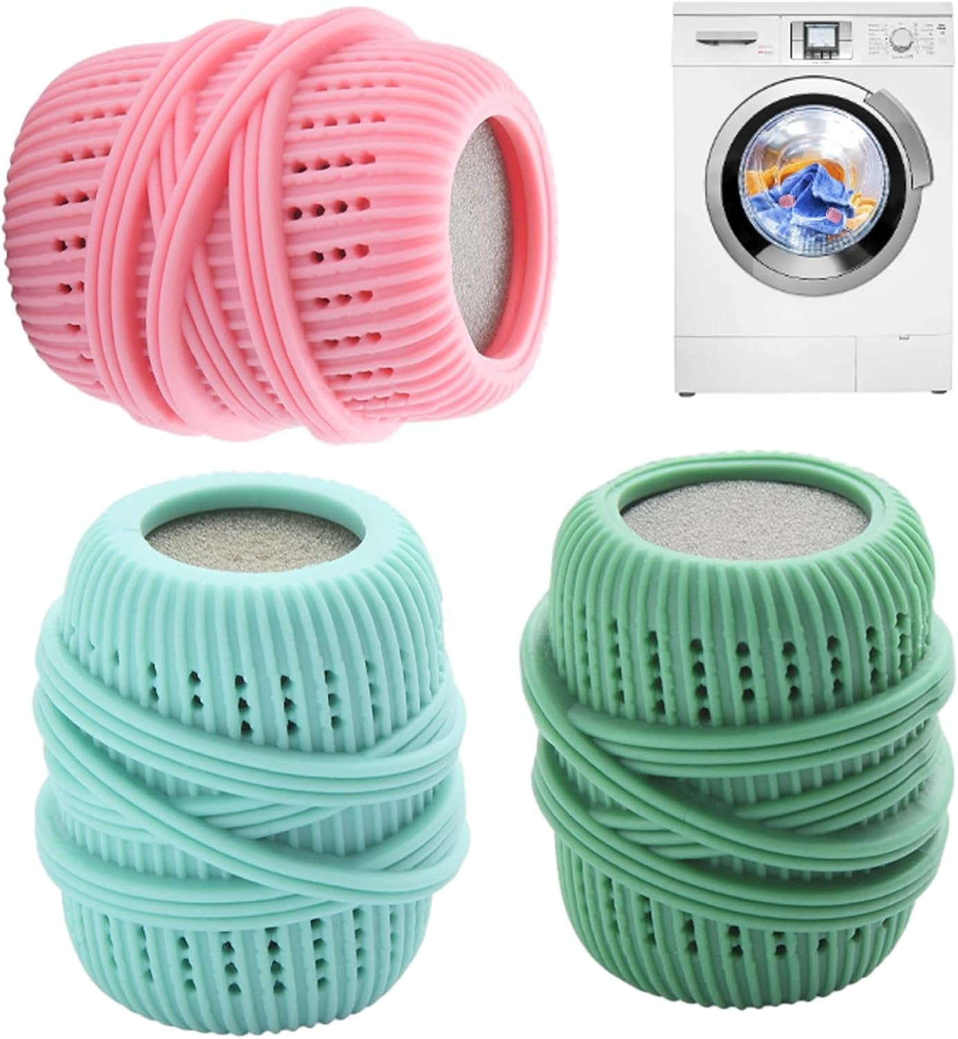 3pcs/Set Washing Machine Laundry Ball, Fabric Softener Dispenser ...