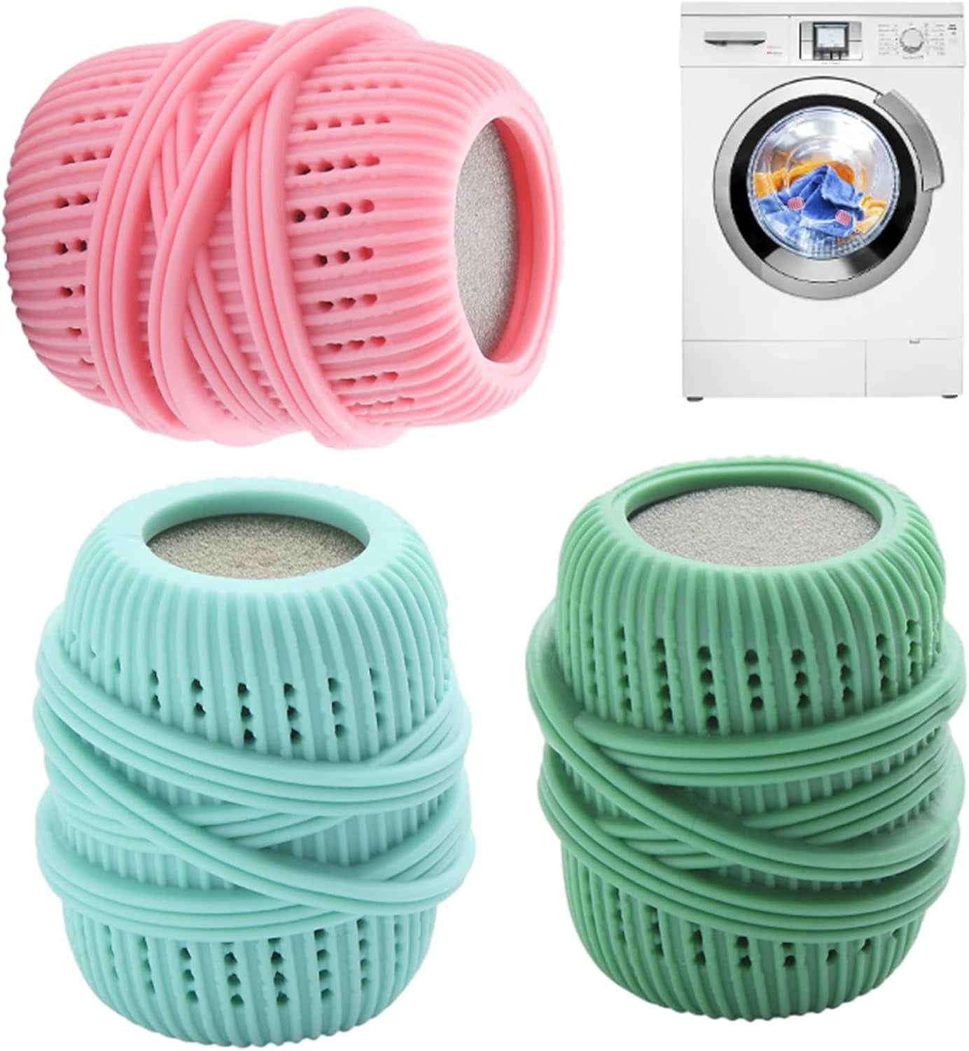 3pcs/Set Washing Machine Laundry Ball, Fabric Softener Dispenser ...