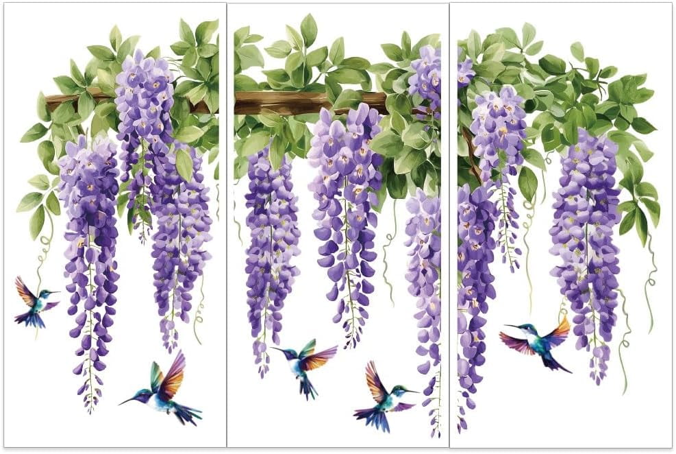 3pcs/Set Wisteria Flowers Rub on Transfers for Furniture and Crafts ...