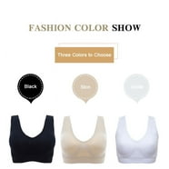 Comdrip Bras for Older Women, Women's Solid Color Large Size Underwear ...