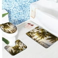 3pcs Sets Summer Hawaii Landscape Print Bath Mat Home Decor Beach ...