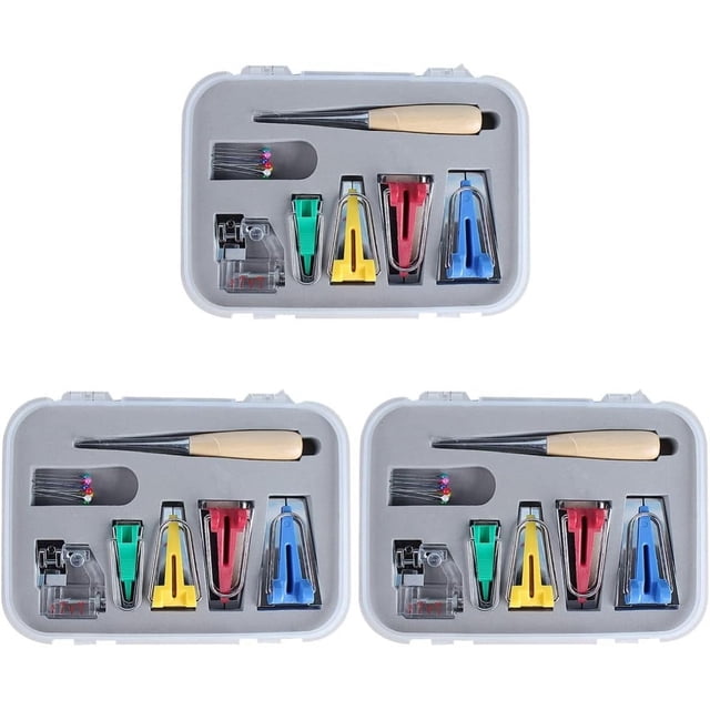 3pcs Sewing Machine Kit Crafting Tape Sewing Tape Maker Bias Tape Sizes ...