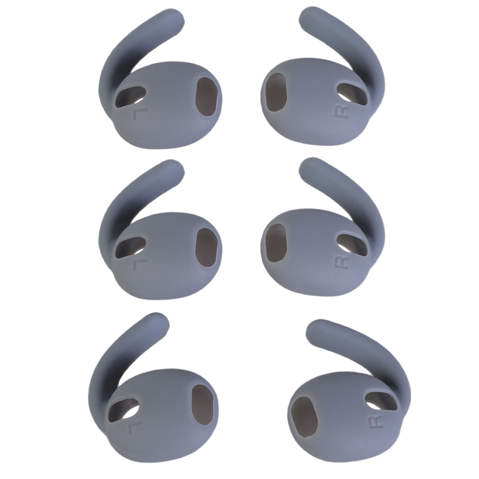 3pcs Silicone Ear Tips for Earbuds Ergonomic Shape Ear Hooks For Buds ...