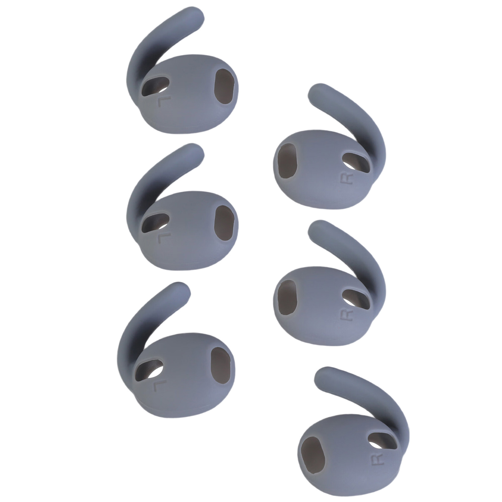3pcs Silicone Ear Tips for Earbuds Ergonomic Shape Ear Hooks For Buds ...
