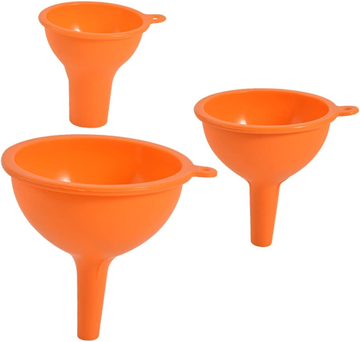 3pcs Silicone Funnel Wide Mouth Canning Funnel Flask Funnel Collapsible ...