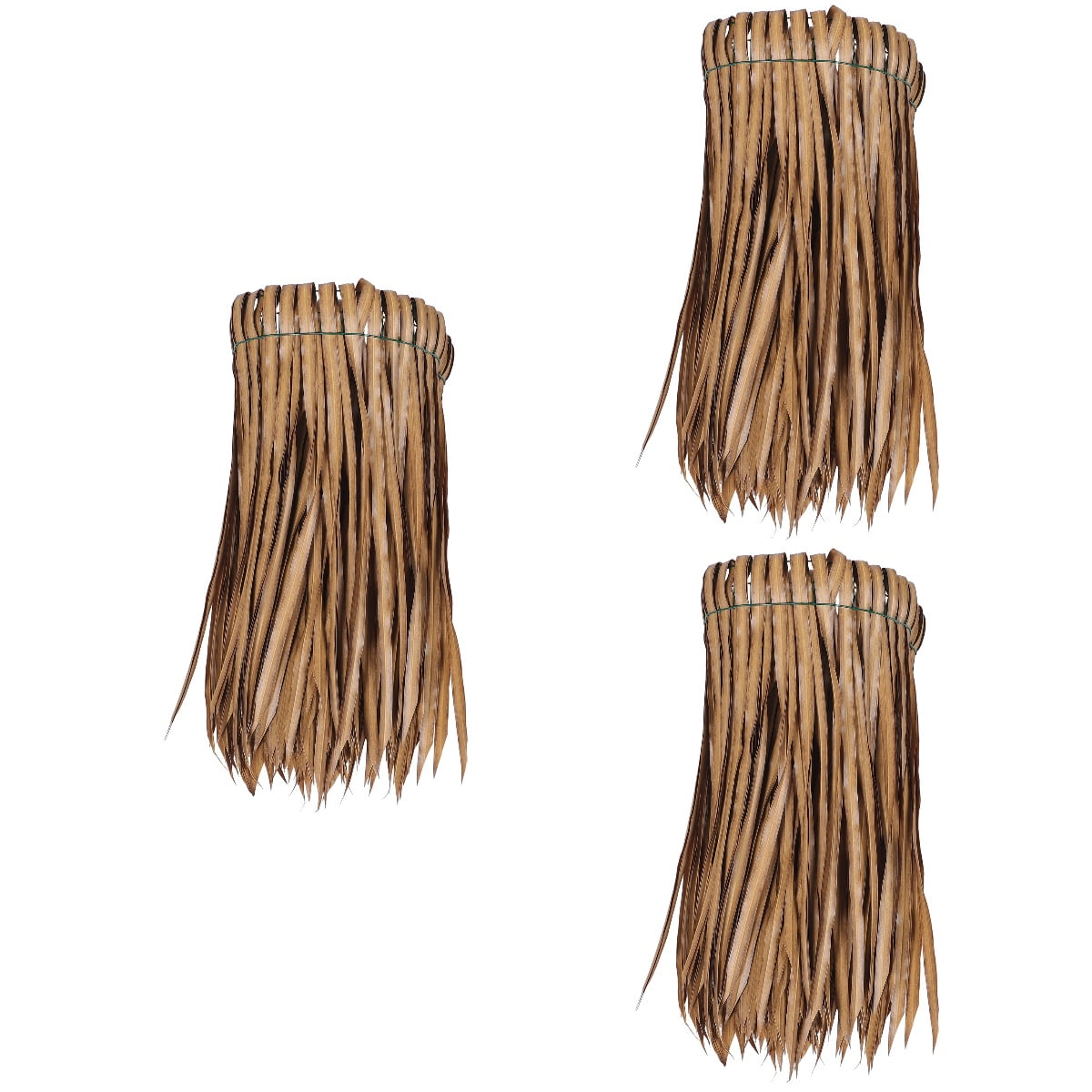 3pcs Simulated Thatch Roof Artificial Thatch Roof Park Straw Roof Shade ...