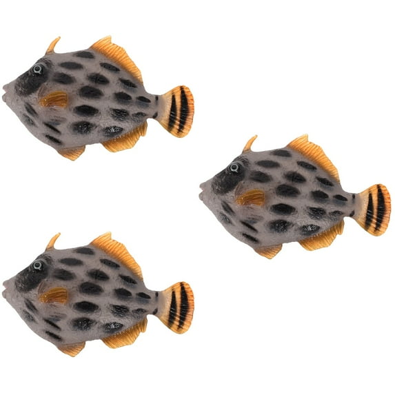 3pcs Simulation Realistic Fish Model Fake Fish Toy Model Lifelike ...