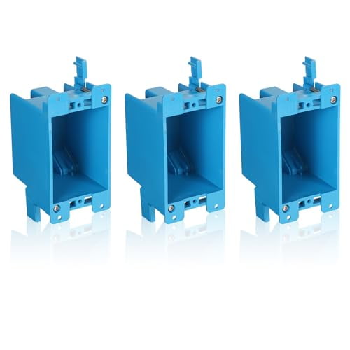 3pcs Single Gang Plastic Electrical Outlet Box - 4.25x2.24x2.67 Inch ...